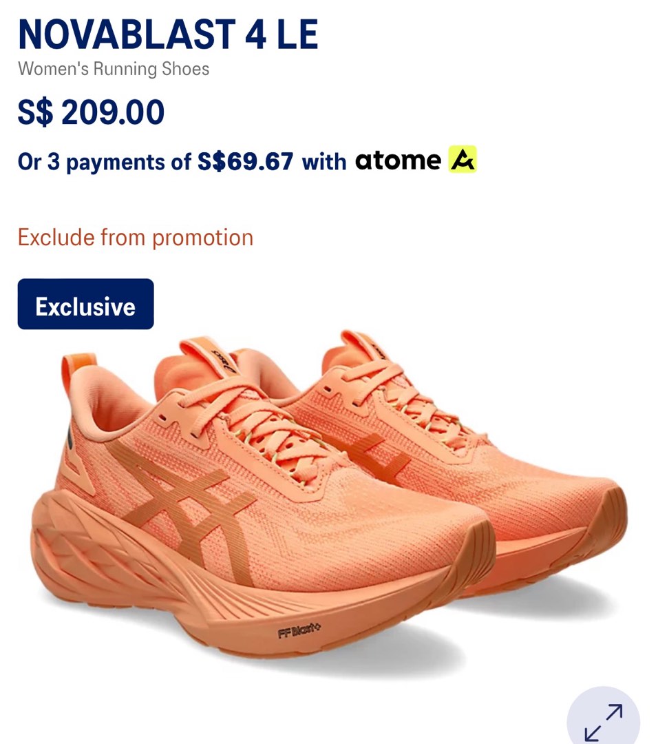 Asics Novablast 4 Limited Edition, Luxury, Sneakers & Footwear on Carousell