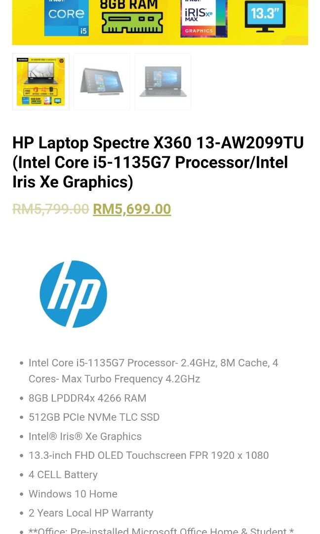 Autocad 2025 ready Premium Business HP Spectre x360 13 OLED Intel Evo ...