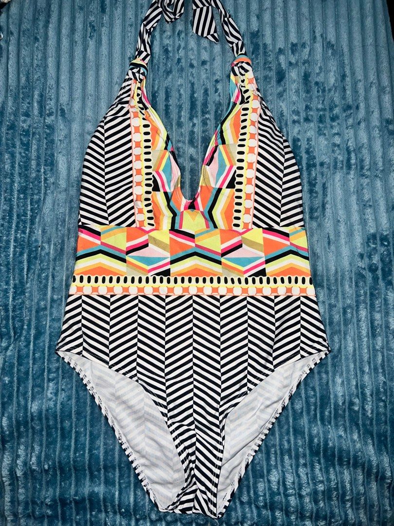 Aztec print one piece swimsuit, Women's Fashion, Swimwear, Bikinis ...