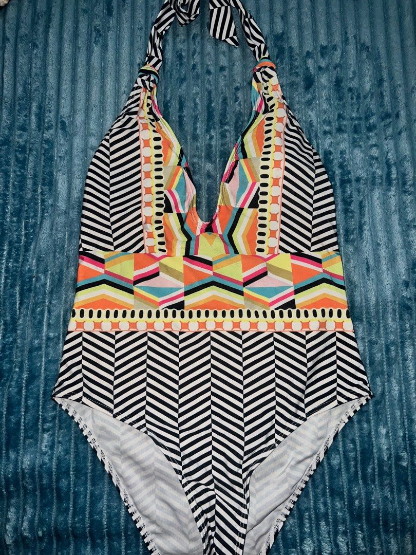 Aztec print one piece swimsuit, Women's Fashion, Swimwear, Bikinis ...