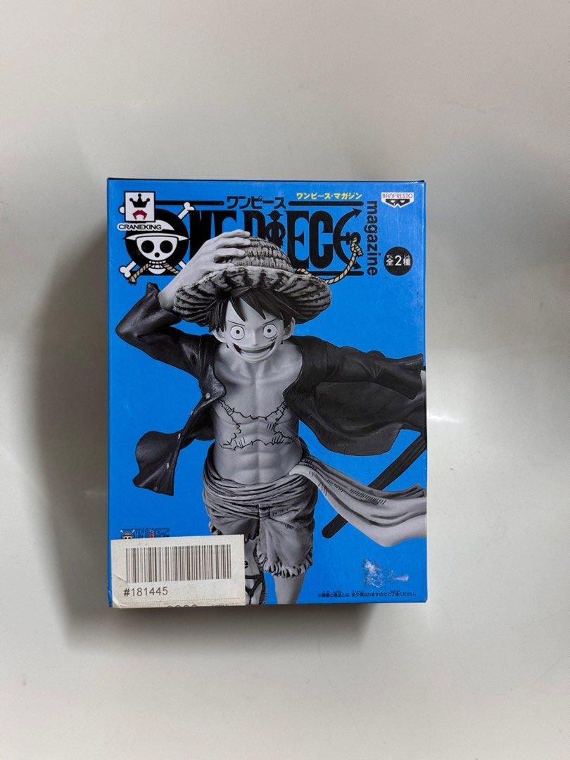 BANPRESTO ONE PIECE LUFFY MAGAZINE FIGURE Vol 2 (Black & White ...