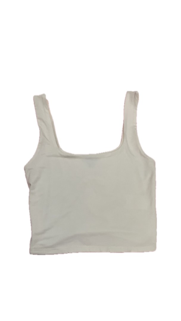 BASIC WHITE TANK TOP, Women's Fashion, Tops, Sleeveless on Carousell