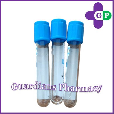 BLUE VACUUM TUBE Blue Top Vacutainer, Health & Nutrition, Medical ...