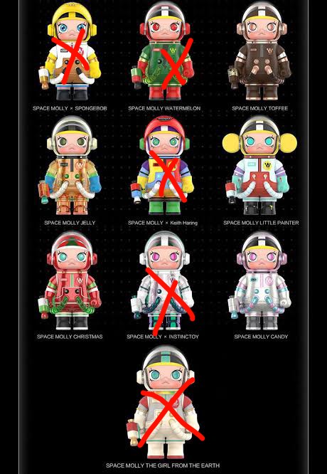 Bnew Popmart Space Molly Version 1, Hobbies & Toys, Toys & Games on ...