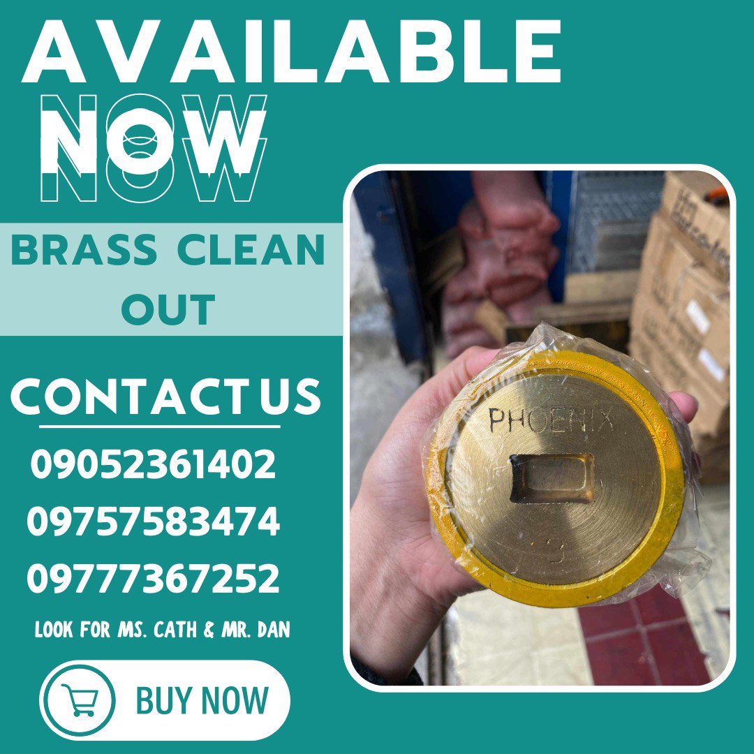 Brass clean out, Commercial & Industrial, Industrial Equipment on Carousell