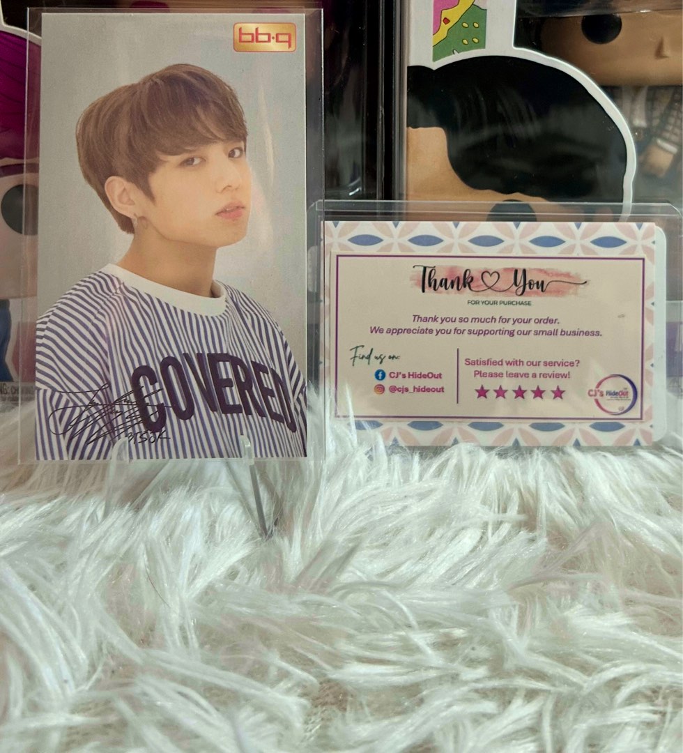 BTS BBQ Jungkook Photocard_Chicken Ad, Hobbies & Toys, Memorabilia ...