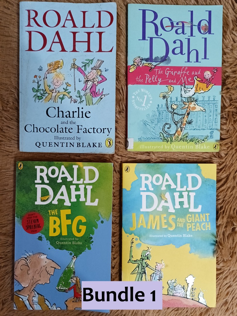 Bundle of 4 - Roald Dahl books, Hobbies & Toys, Books & Magazines ...