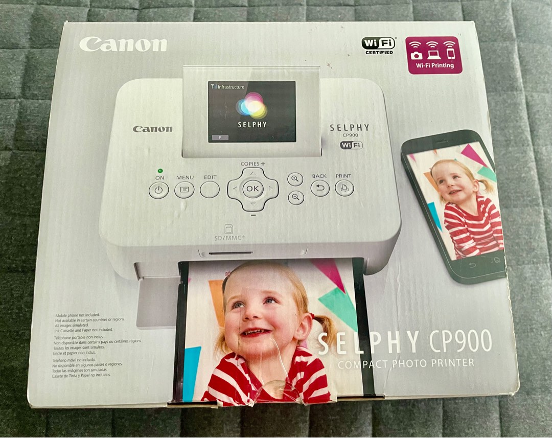 Canon Selphy CP900 (Compact Photo Printer) w/ Sheets & Ink, Computers ...
