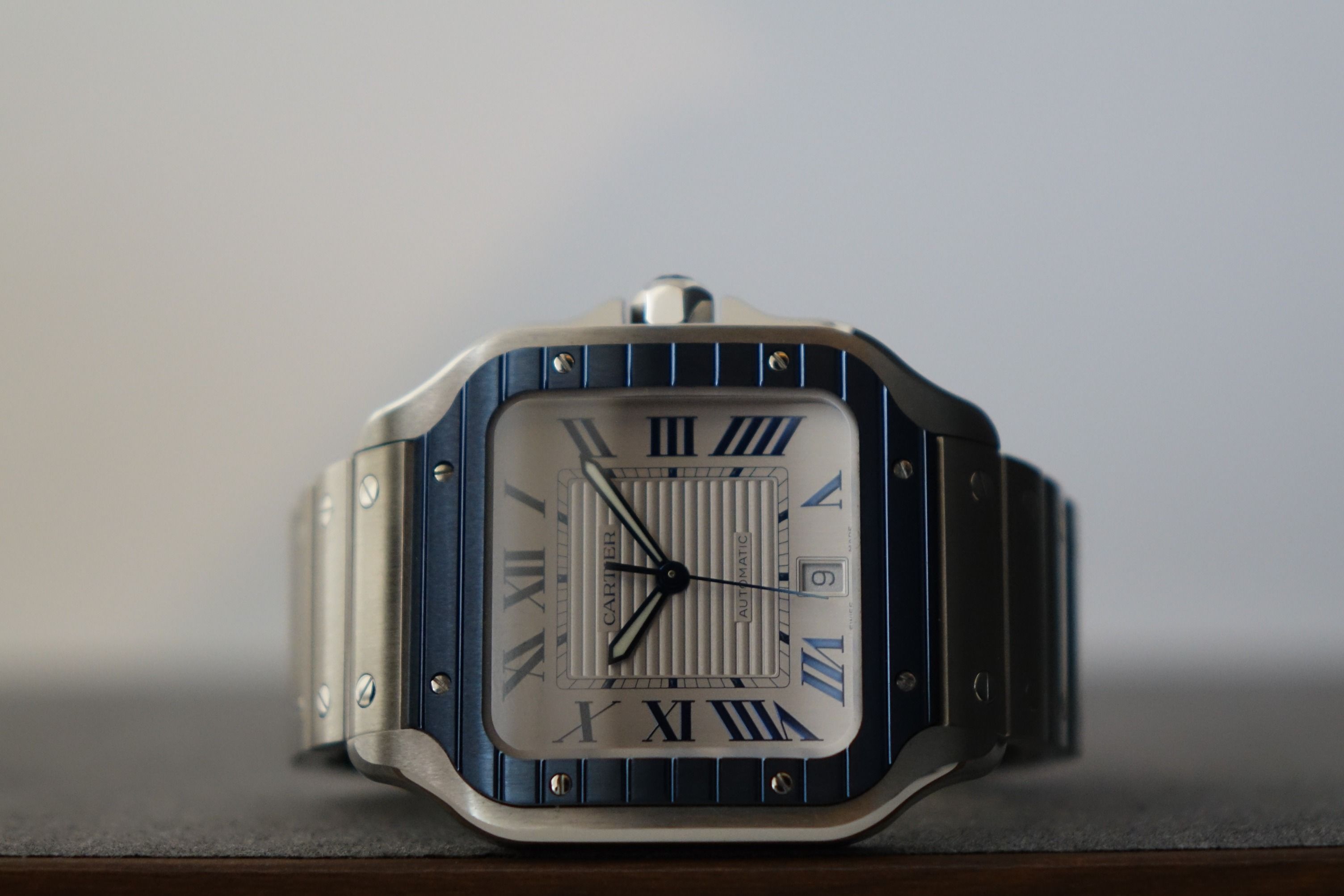 Cartier Santos Large Steel PVD Bezel WSSA0047 full set, Luxury, Watches ...