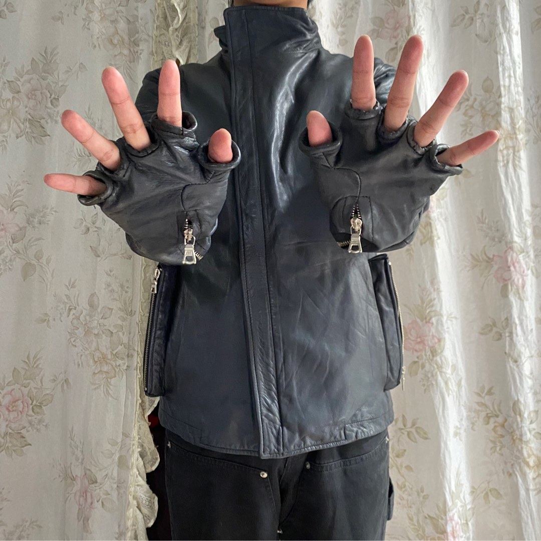 CCP Carol Christian Poell Leather Jacket, Men's Fashion, Coats, Jackets ...