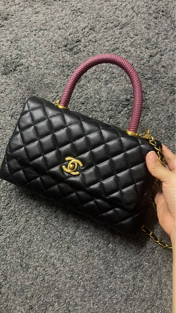 Chnl Crossbody Bag Top Handle, Luxury, Bags & Wallets on Carousell