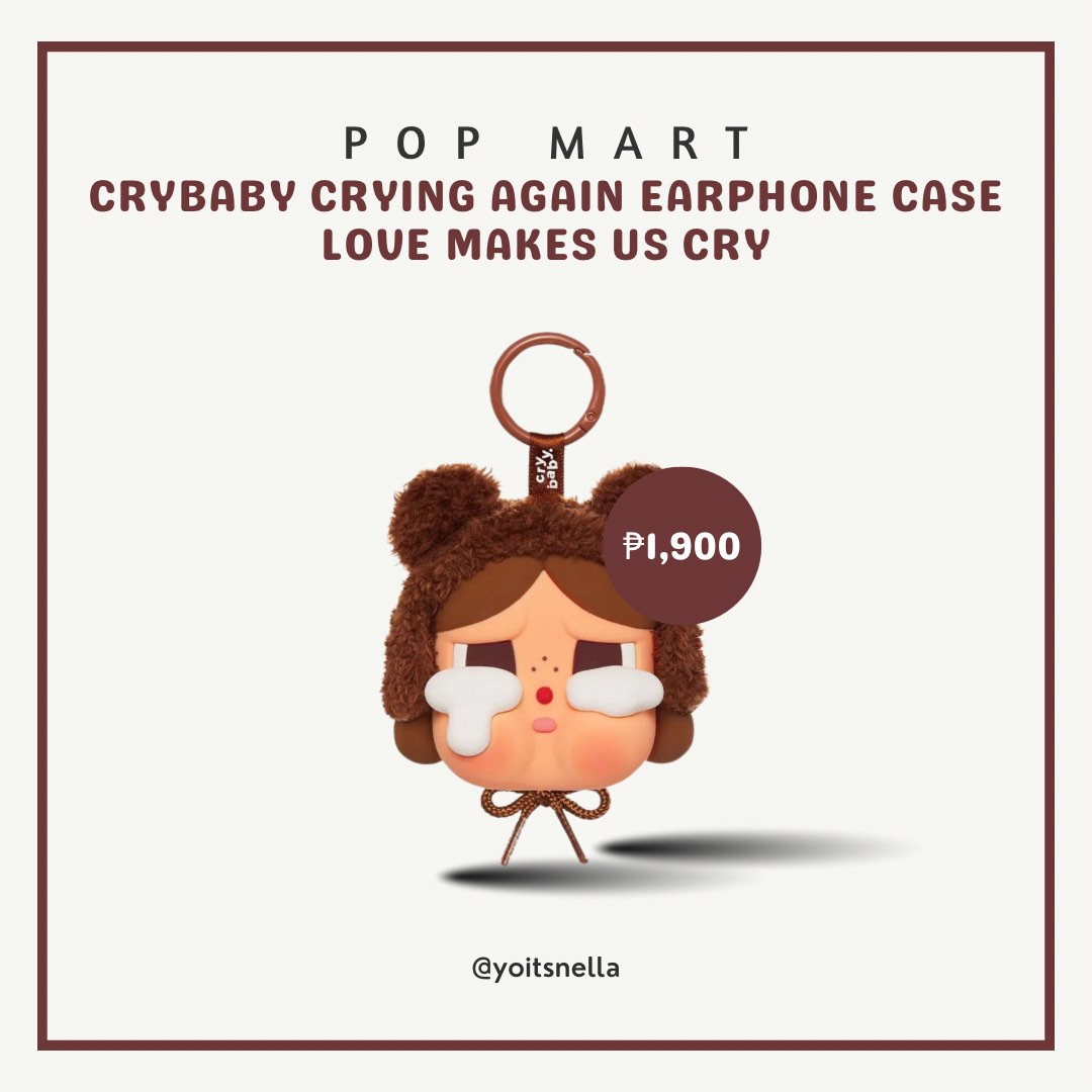 CRYBABY Crying Again Earphone Case - Love Makes Us Cry, Women's Fashion ...