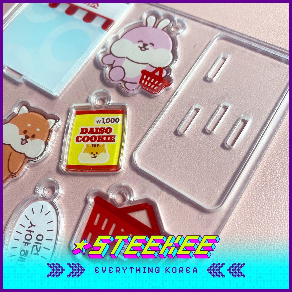 Daiso Merchandise DIY Acrylic Keychain by Steekee Korea 2941, Hobbies ...