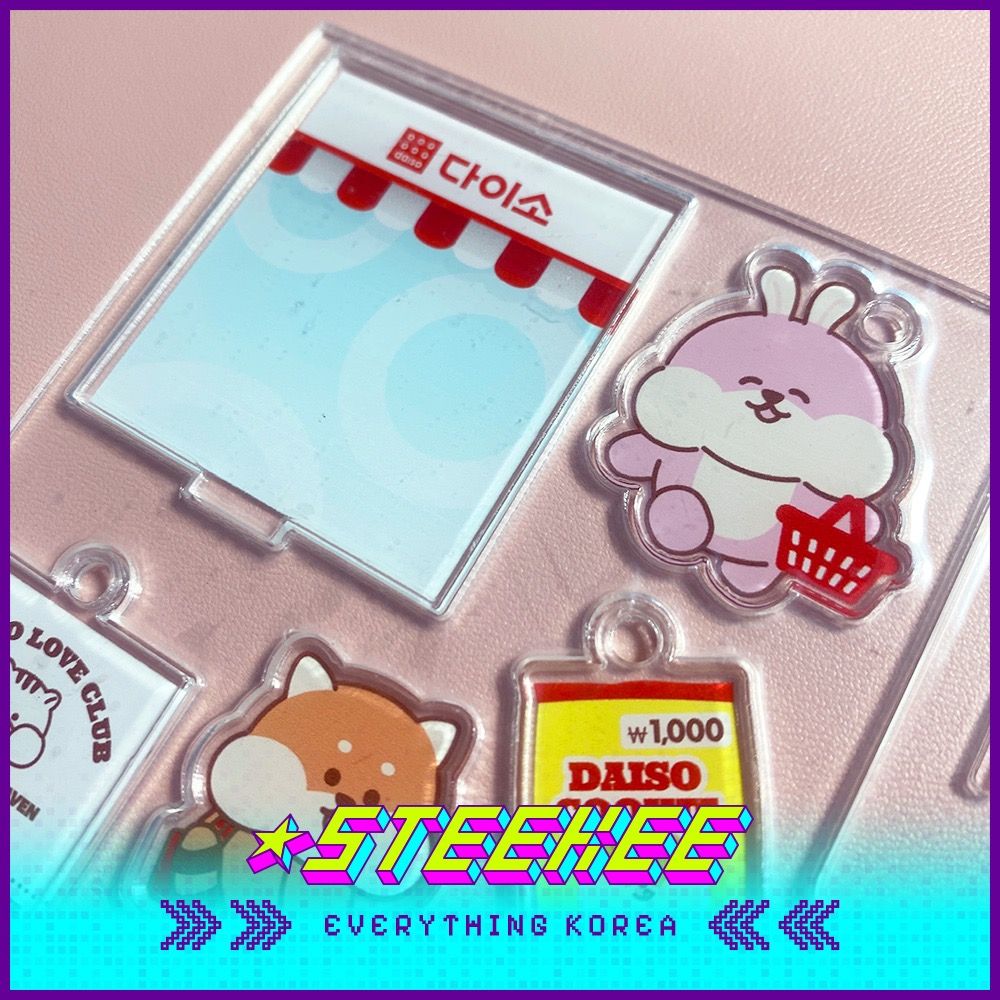 Daiso Merchandise DIY Acrylic Keychain by Steekee Korea 2941, Hobbies ...