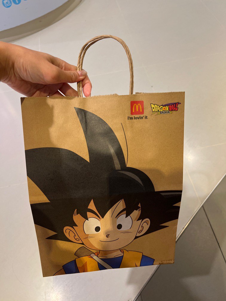 Dragon Ball Daima 龍珠大魔 x Mcdonald's 紙袋 Paper Bag (100% 全新 冇裝過嘢 冇用過 冇整巢 ...