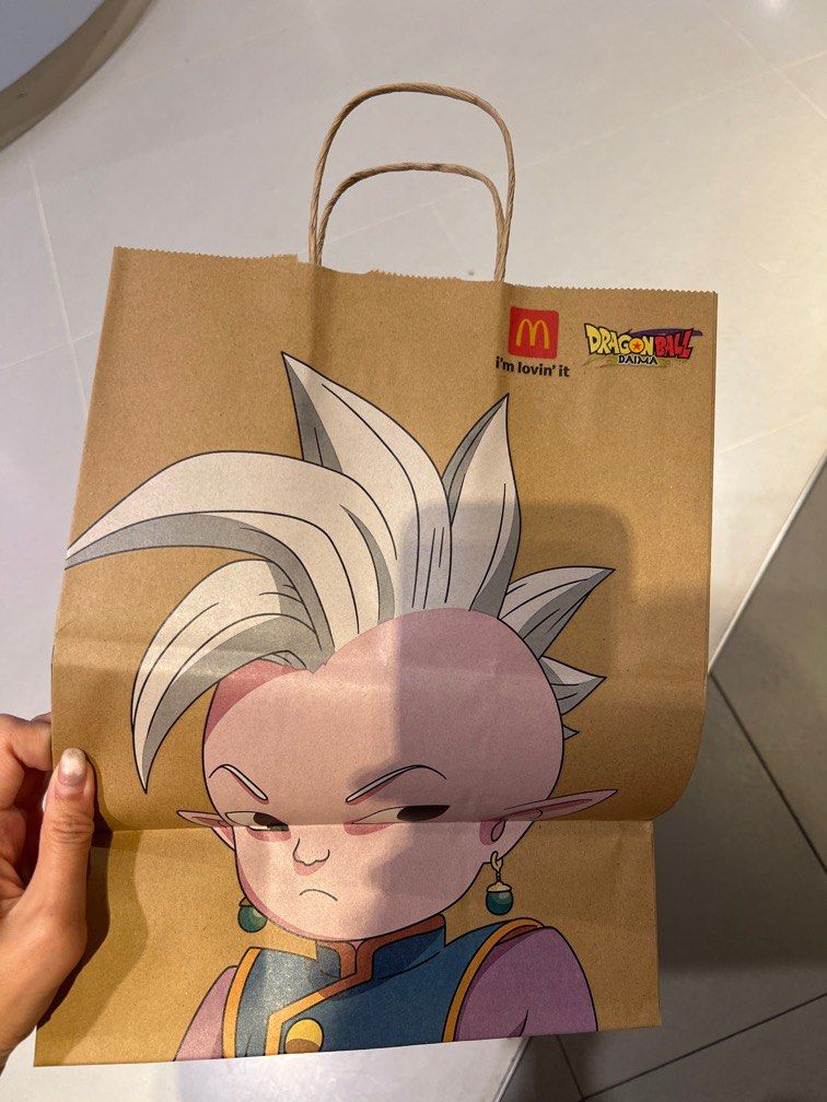 Dragon Ball Daima 龍珠大魔 x Mcdonald's 紙袋 Paper Bag (100% 全新 冇裝過嘢 冇用過 冇整巢 ...