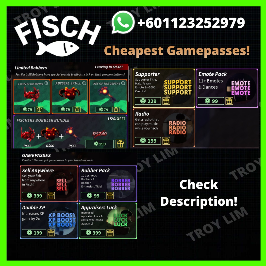 Fisch Gamepass, Video Gaming, Gaming Accessories, In-Game Products on ...