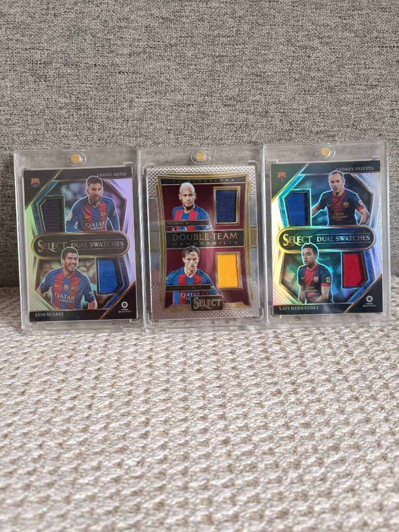 Free Gift + Messi Neymar Suarez Iniesta Xavi Barcelona patch, worn by ...