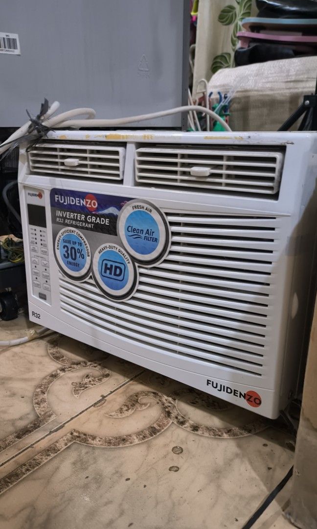 Fujidenzo Inverter R32 0.6 Hp Window Type, TV & Home Appliances, Other ...