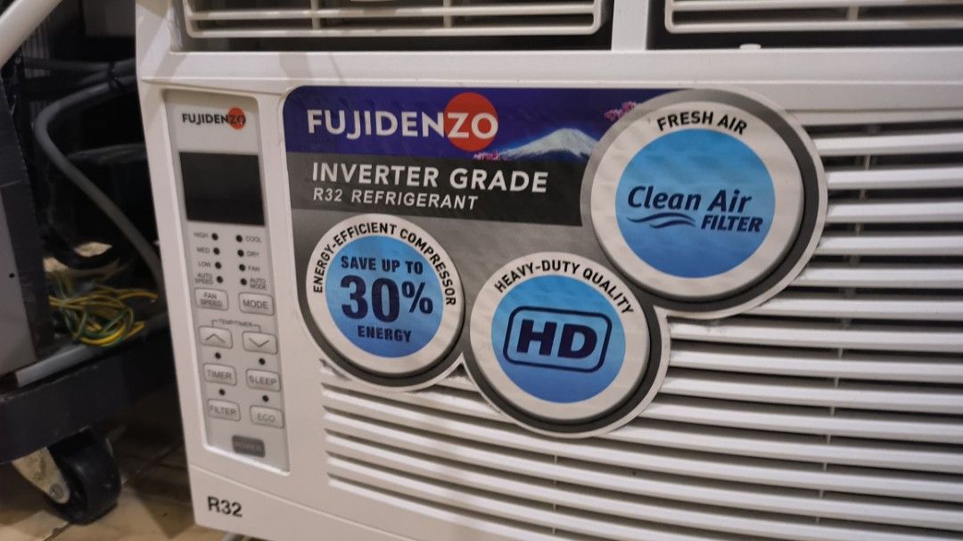 Fujidenzo Inverter R32 0.6 Hp Window Type, TV & Home Appliances, Other ...