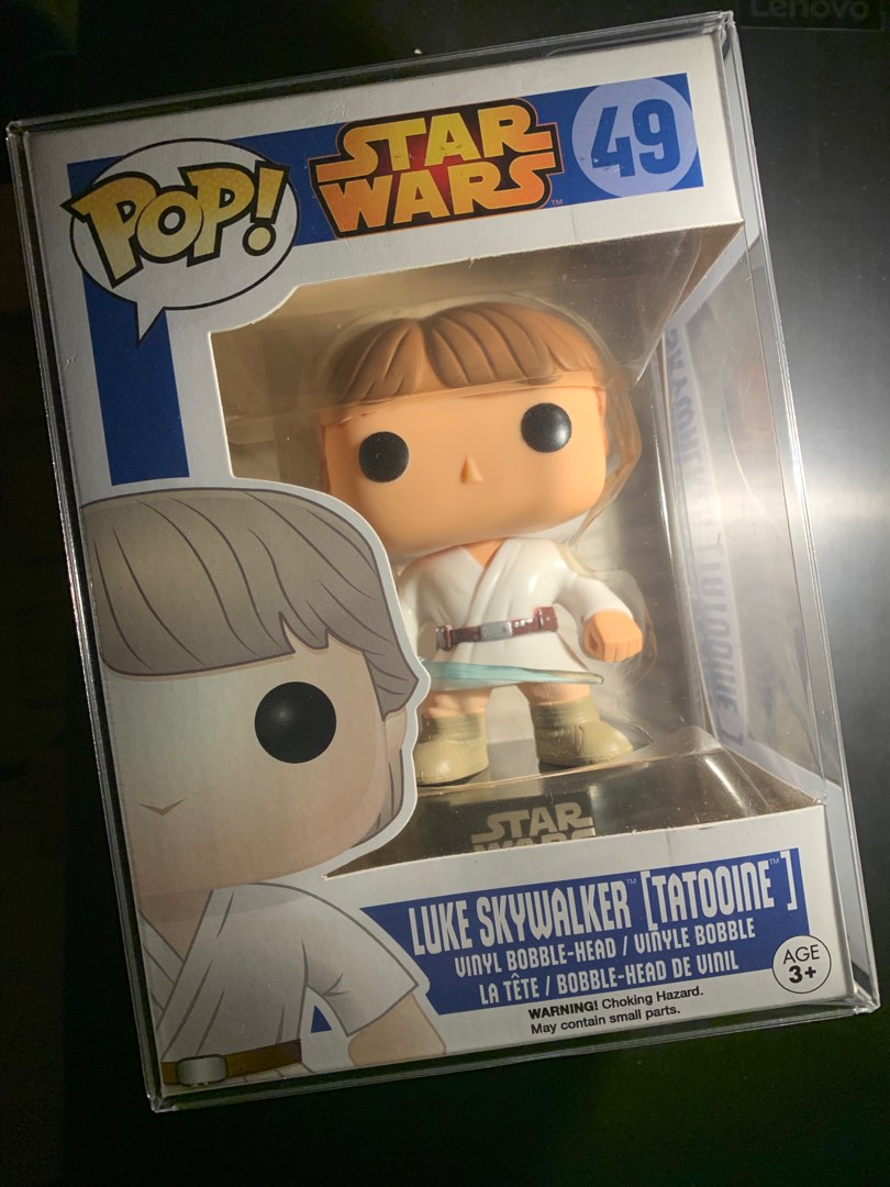 Funko Pop 49 (Star Wars) Luke Skywalker (Tatooine) Blue Box 2015 May ...