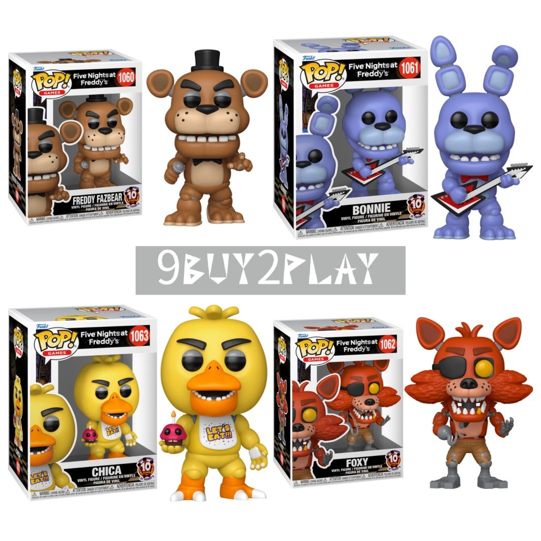 「新貨預訂」Funko pop Five Nights At Freddy's Fazbear Bonnie Chica Foxy 五夜驚魂 ...