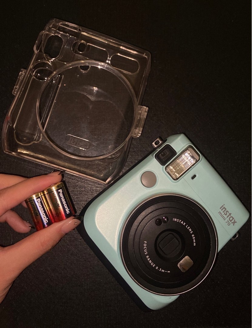 Instax Mini 70 Icy Mint, Photography, Cameras on Carousell