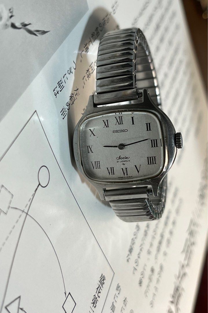 Jam Tangan Seiko Dolce Tank Kotak Manual Wind Vintage Second Original ...