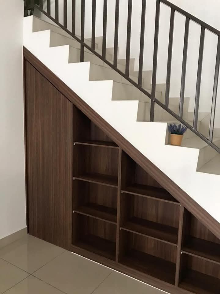 Kabinet bawah tangga, Furniture & Home Living, Furniture, Shelves ...