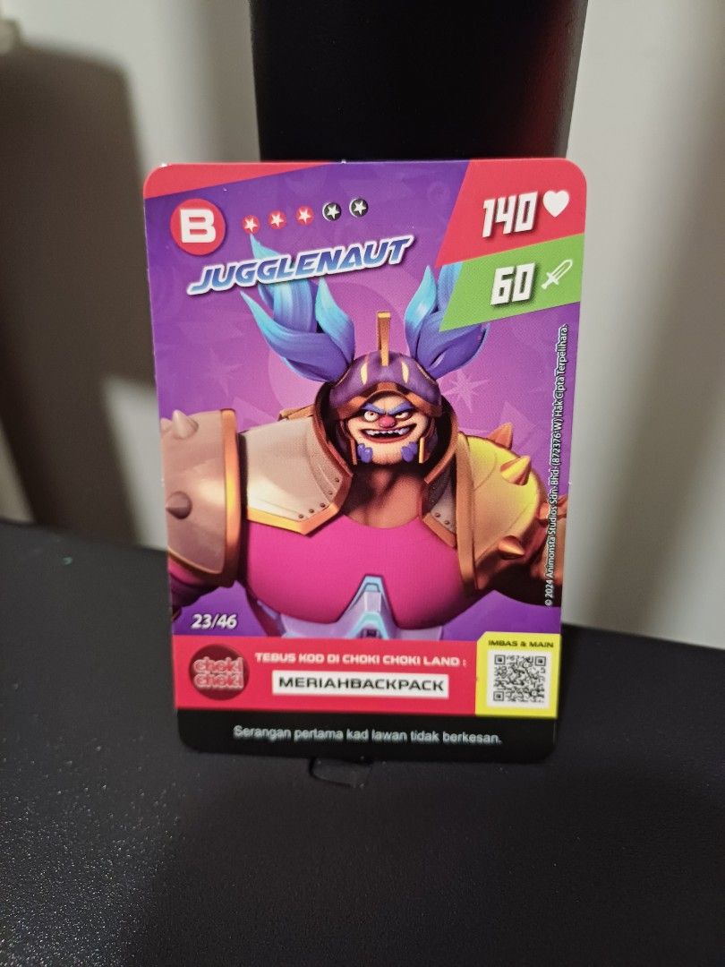 Kad Boboiboy x Choki Choki Jugglenaut, Hobbies & Toys, Collectibles ...