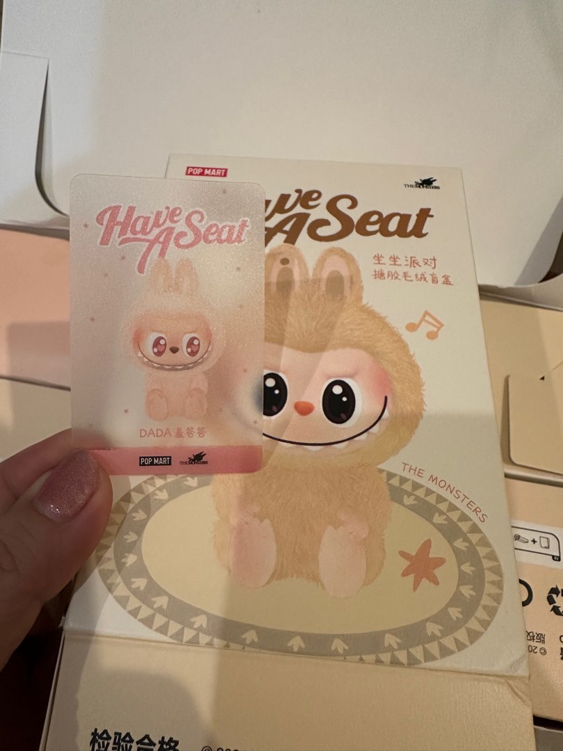 LABUBU DADA BABA QUQU POPMART HAVE A SEAT, Toys & Collectibles, Mainan ...