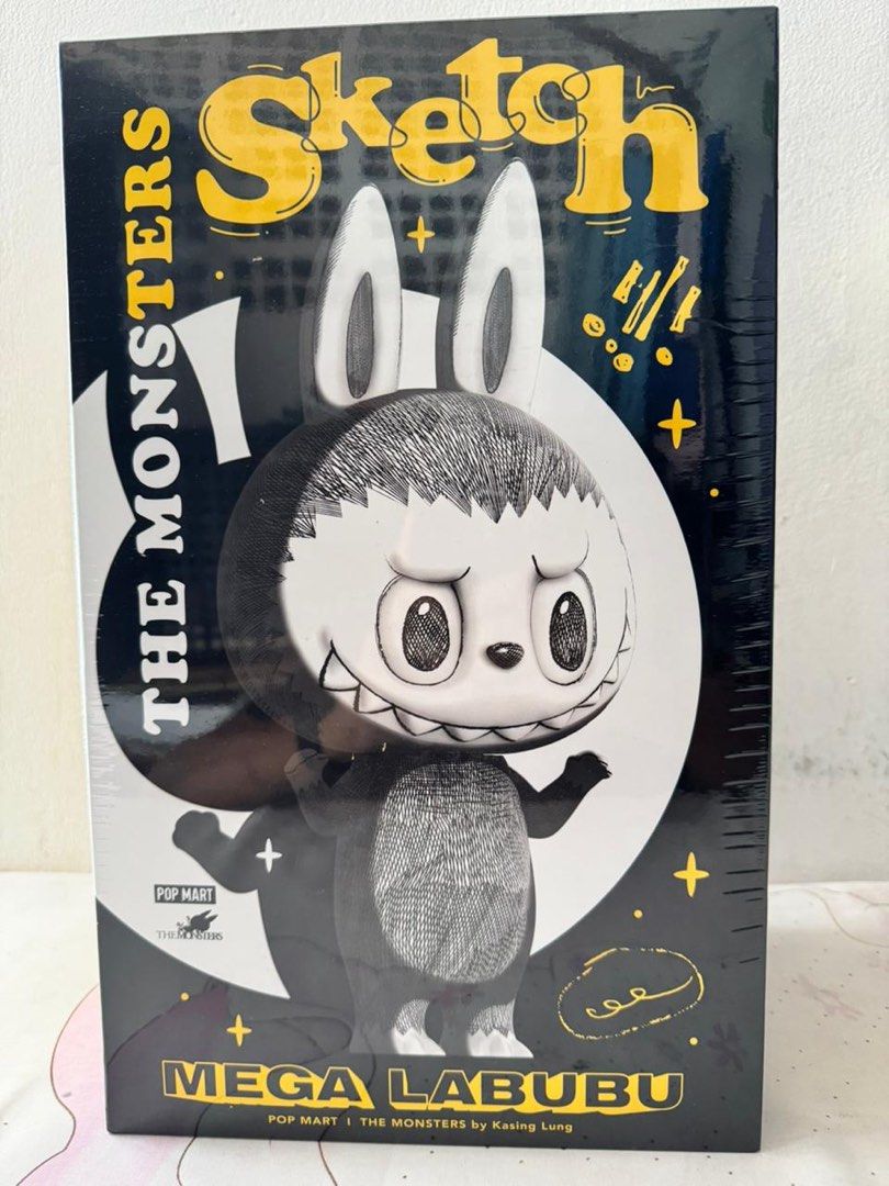 Labubu Sketch Mega 400%, Toys & Collectibles, Lainnya di Carousell