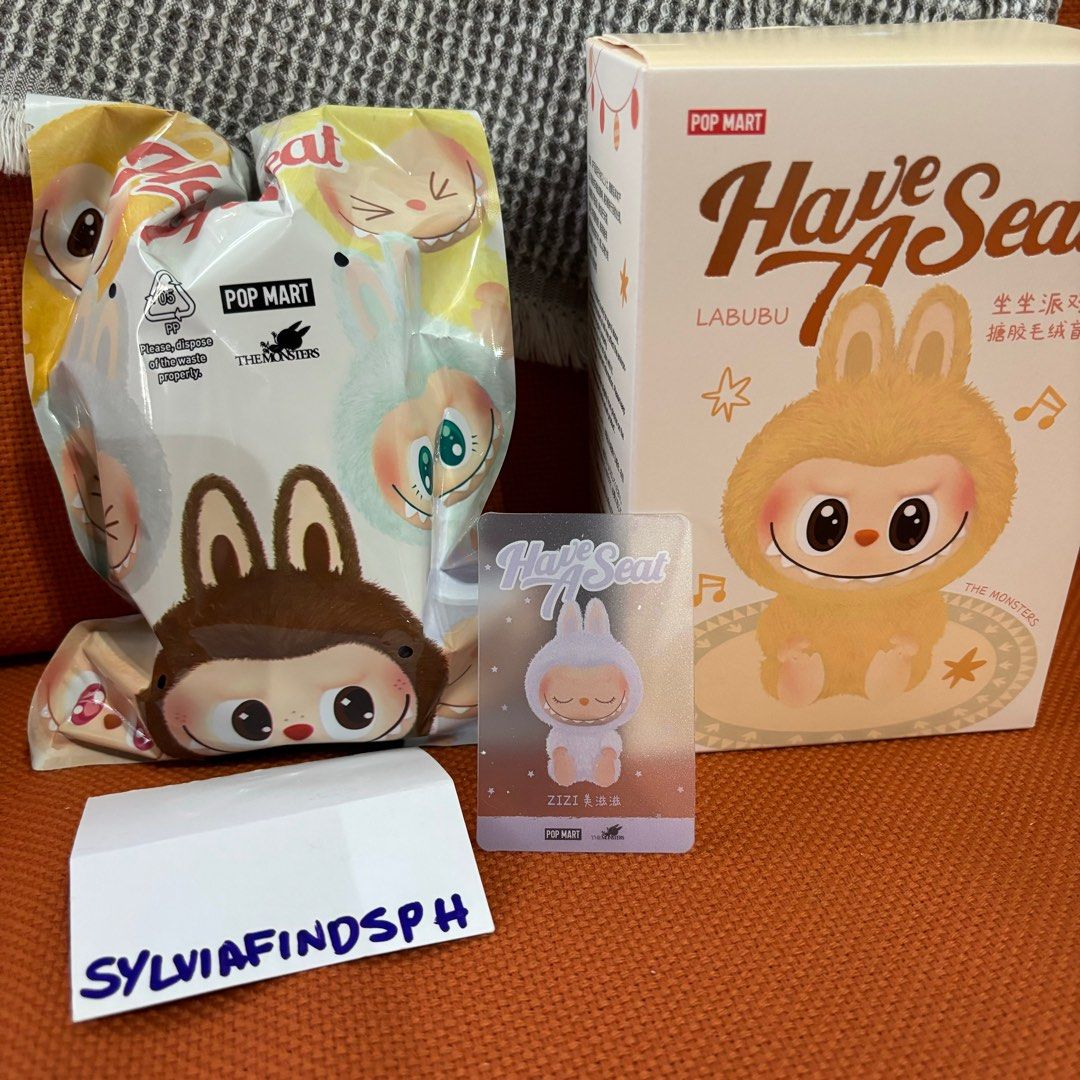 Labubu Zizi V2 Have a Seat Pop Mart the Monsters plush blind box ...