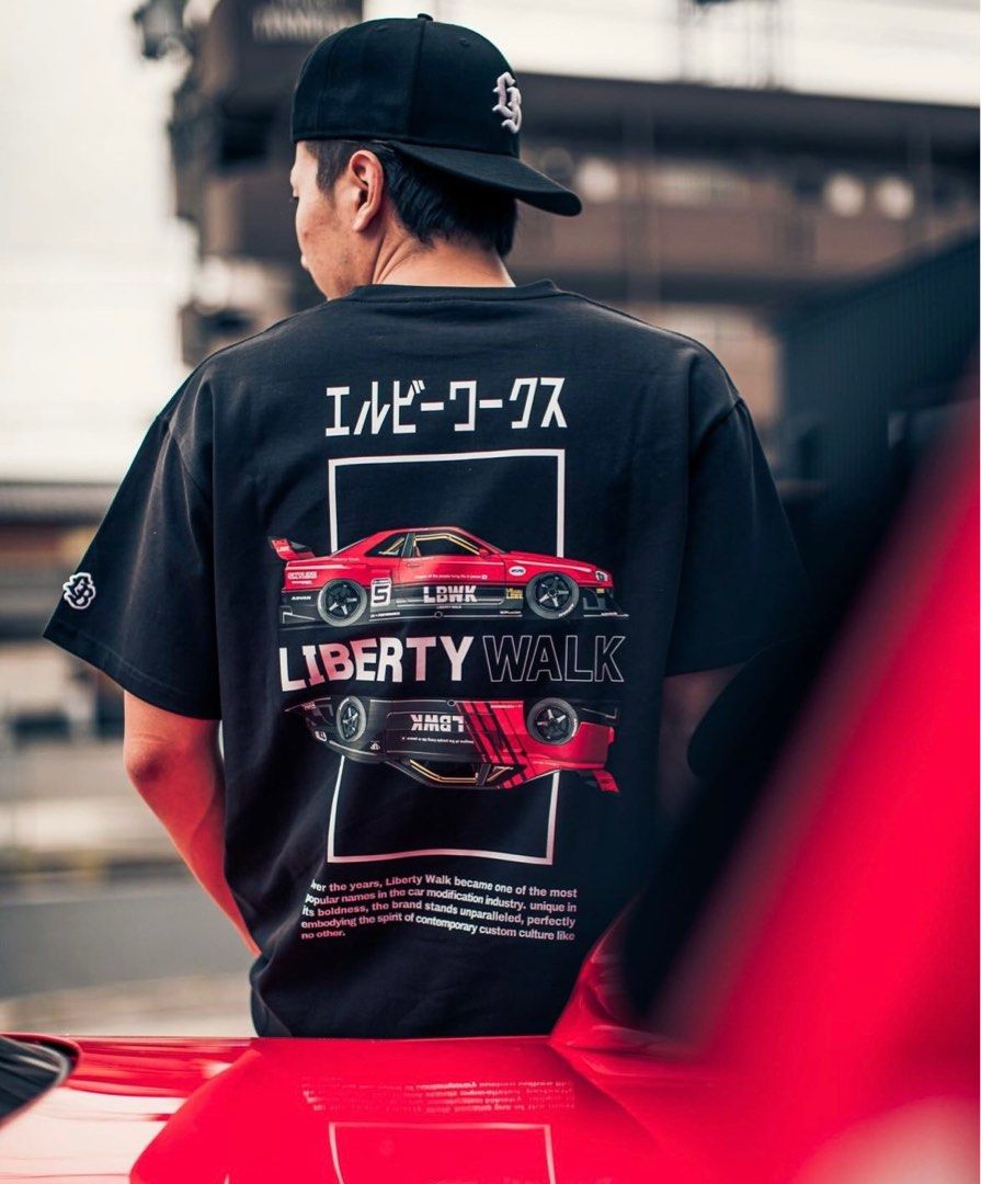 Liberty Walk Box Logo 40Z / R34 Tshirt, Men's Fashion, Tops & Sets ...