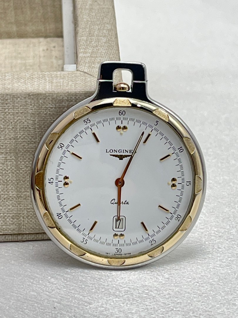 Longines Conquest White Dial Pocket Watch, Luxury, Watches on Carousell