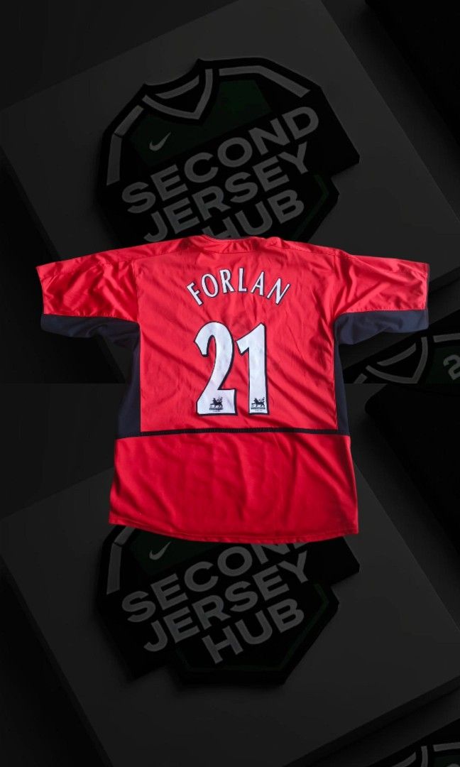 Manchester United Home 2002 Retro Jersey | Diego Forlan (21) Grade Ori ...