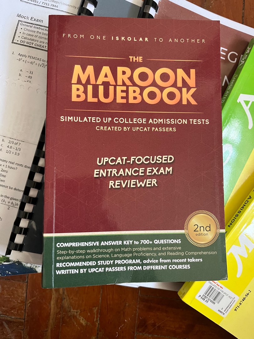Maroon Bluebook & Other CETS Reviewers, Hobbies & Toys, Books ...