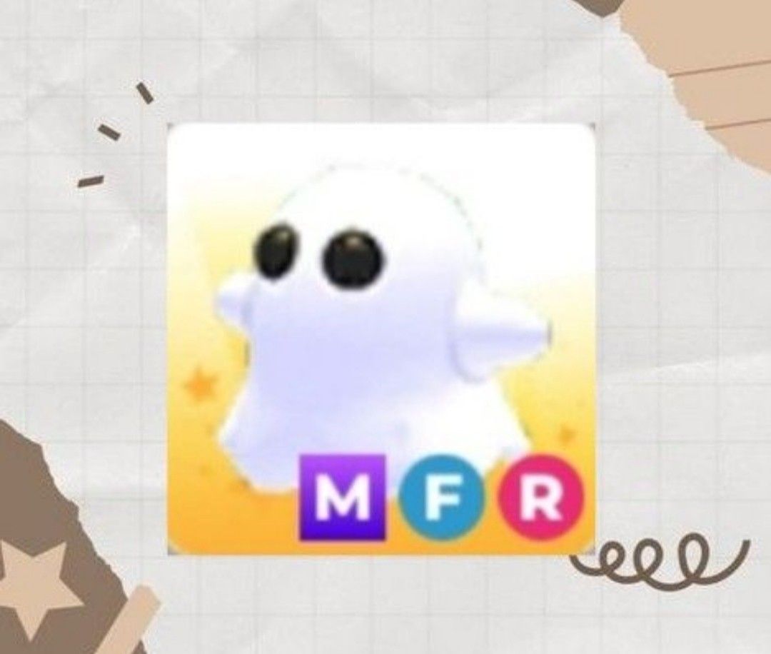 MFR Ghost ( Adopt me pets ), Video Gaming, Gaming Accessories, Virtual ...