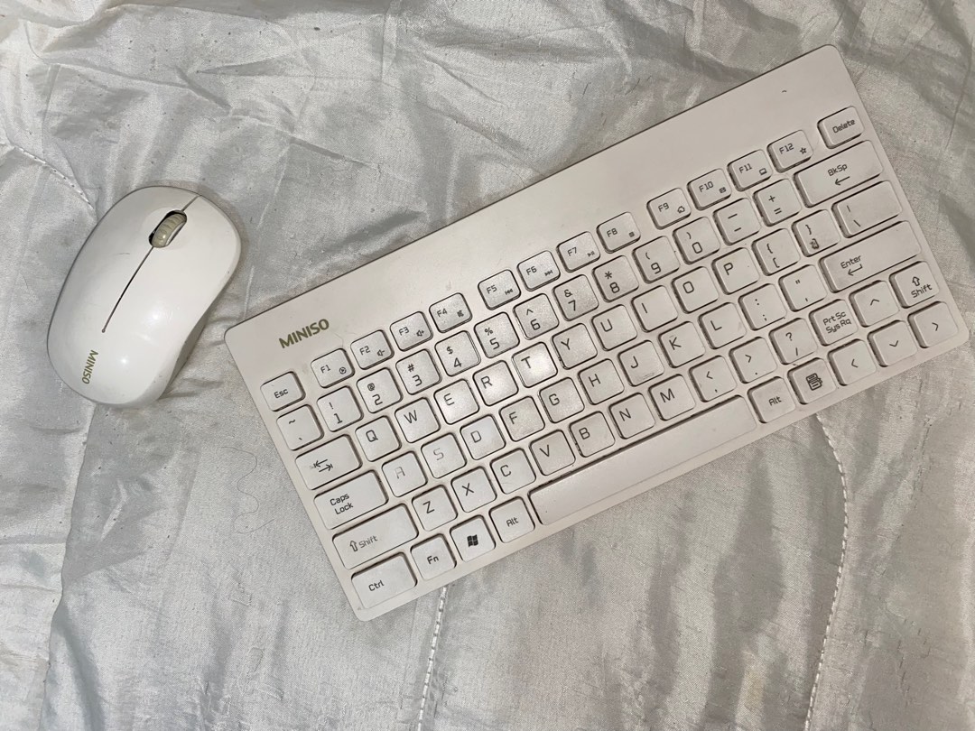 Miniso wireless keyboard and mouse, Computers & Tech, Parts ...