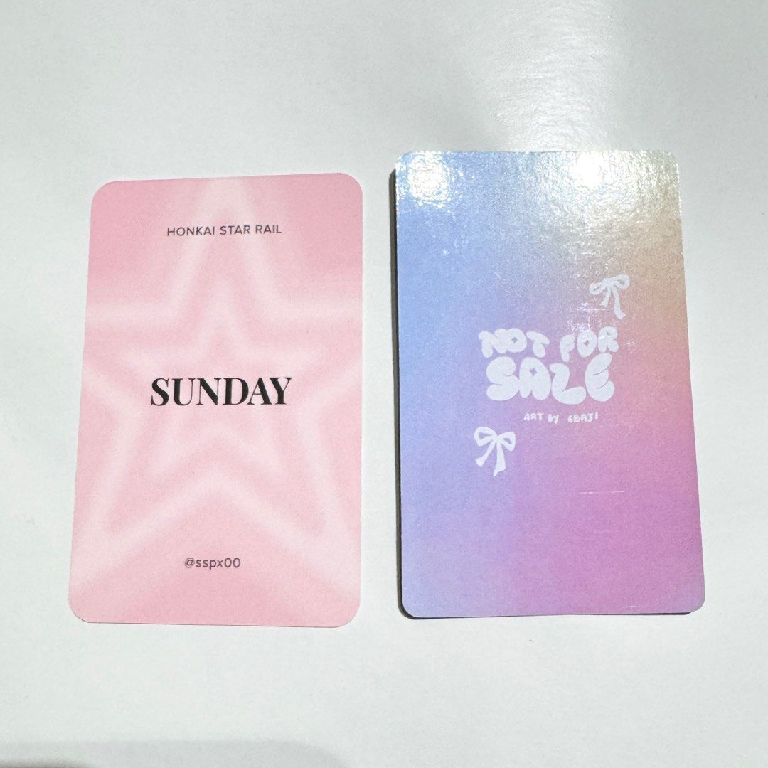 ON HAND Honkai Star Rail sunday dan heng set photocards fanmade sspx00 twt photocard card ...