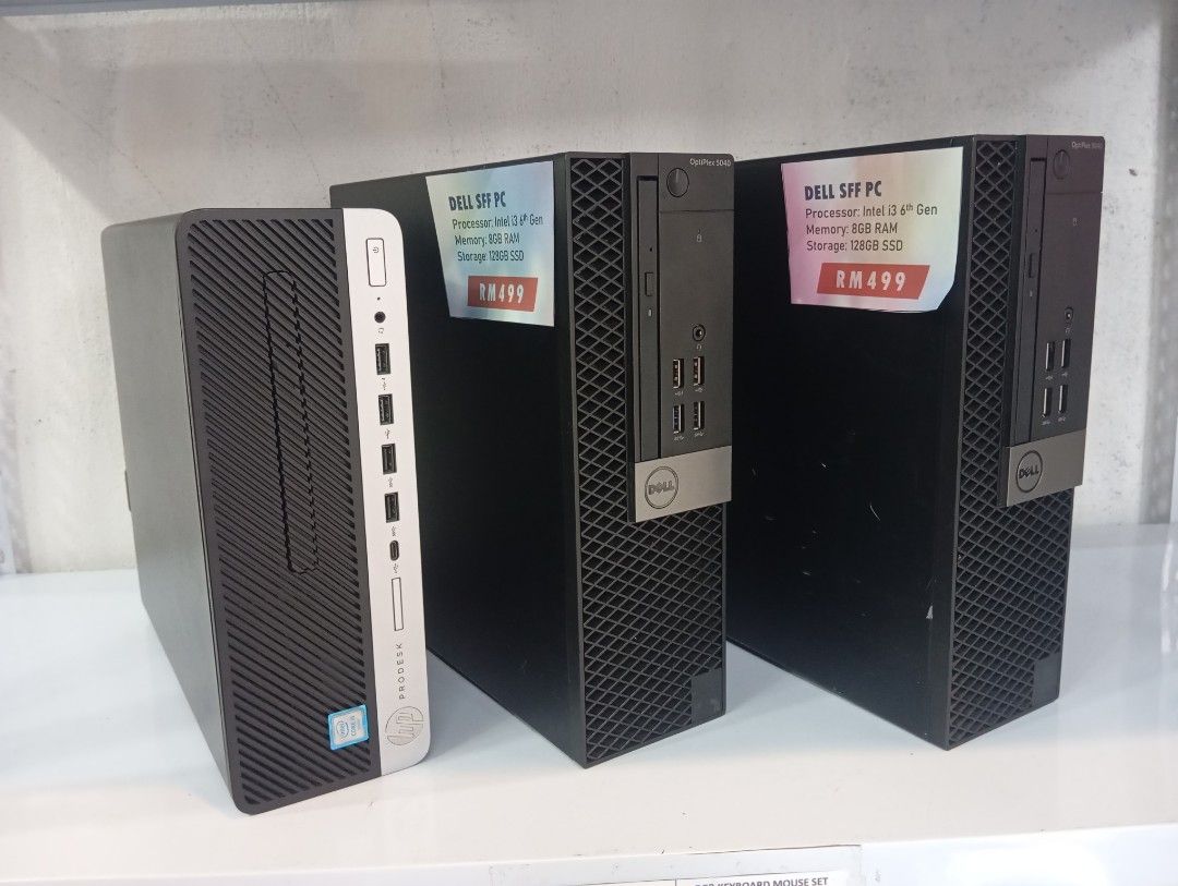 PC Dell HP SFF i3 i5 6th Gen 8GB 16GB RAM 128GB 256GB 512GB SSD CPU ...
