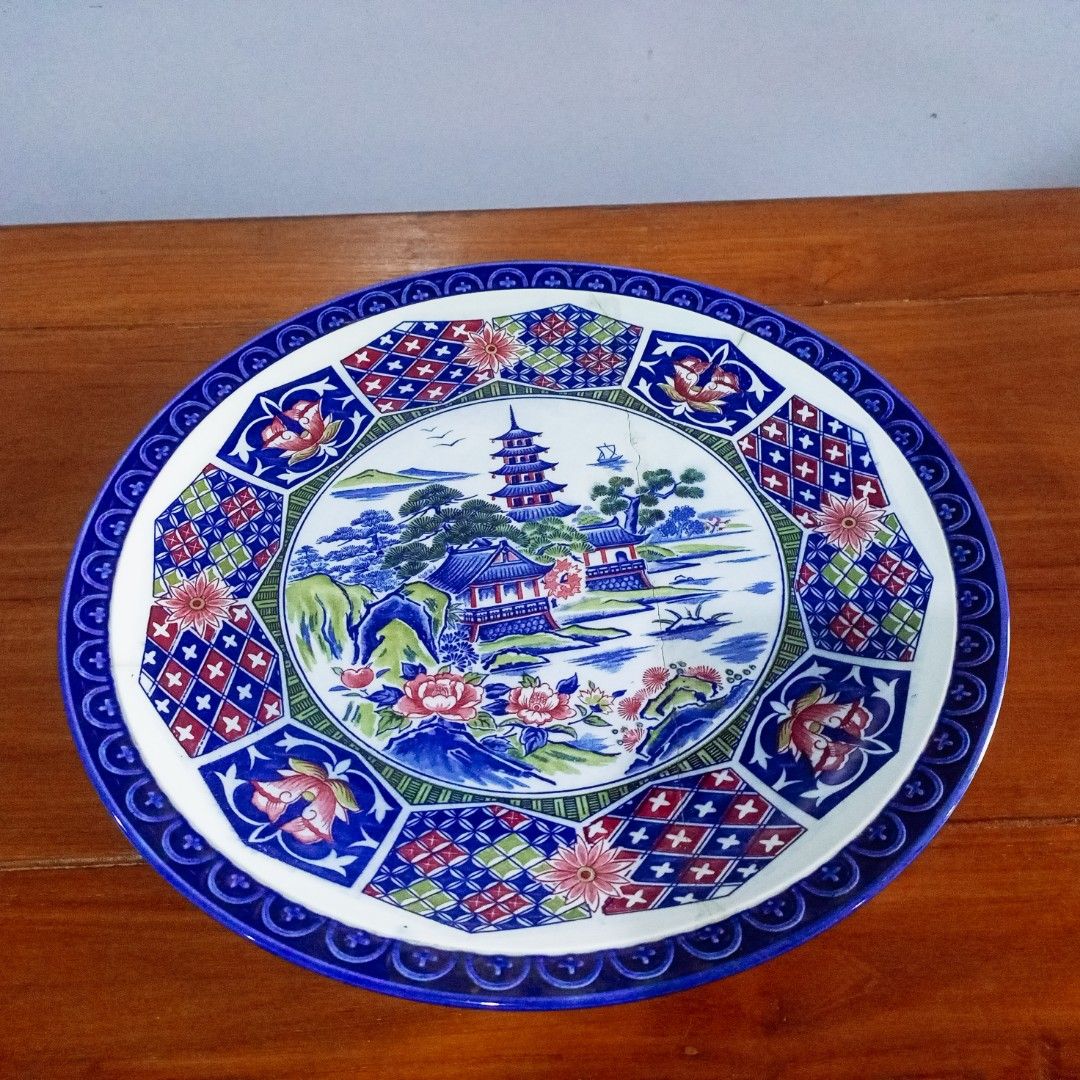 Piring Antik Jumbo Lukisan Nuansa Jepang | Antique Plate Collection ...