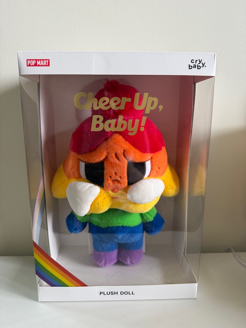 Popmart Cheer up baby plush doll, Hobbies & Toys, Toys & Games on Carousell