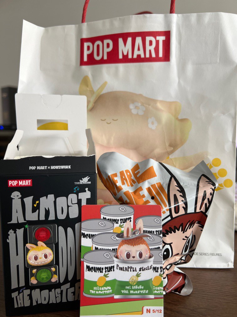 Popmart x How2work Pineapple Slices, Hobbies & Toys, Toys & Games on ...