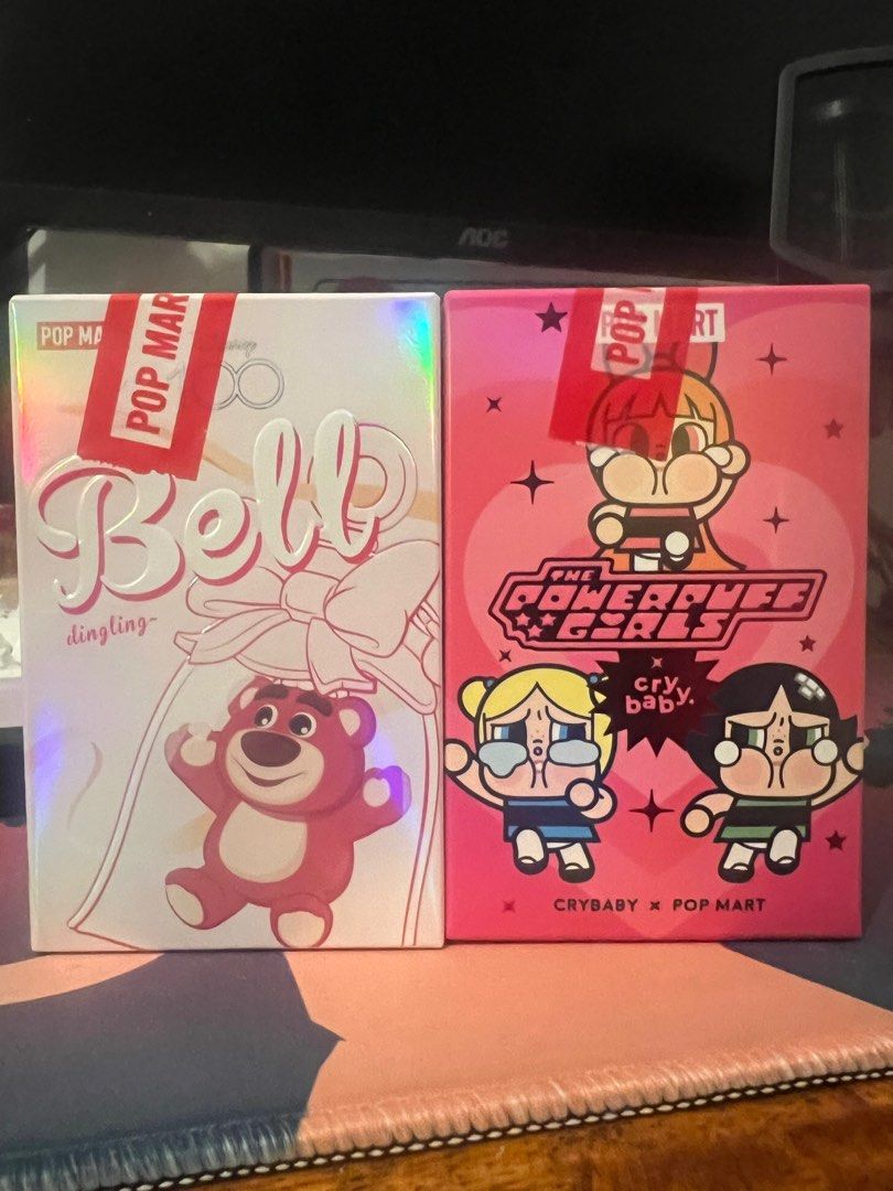Popmart Powerpuff girls x crybaby and Bell, Hobbies & Toys, Toys ...