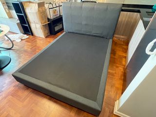 Dr. Macio Jade/ Emerald/ Sapphire Divan Fabric Bed Frame in Grey Colour ...