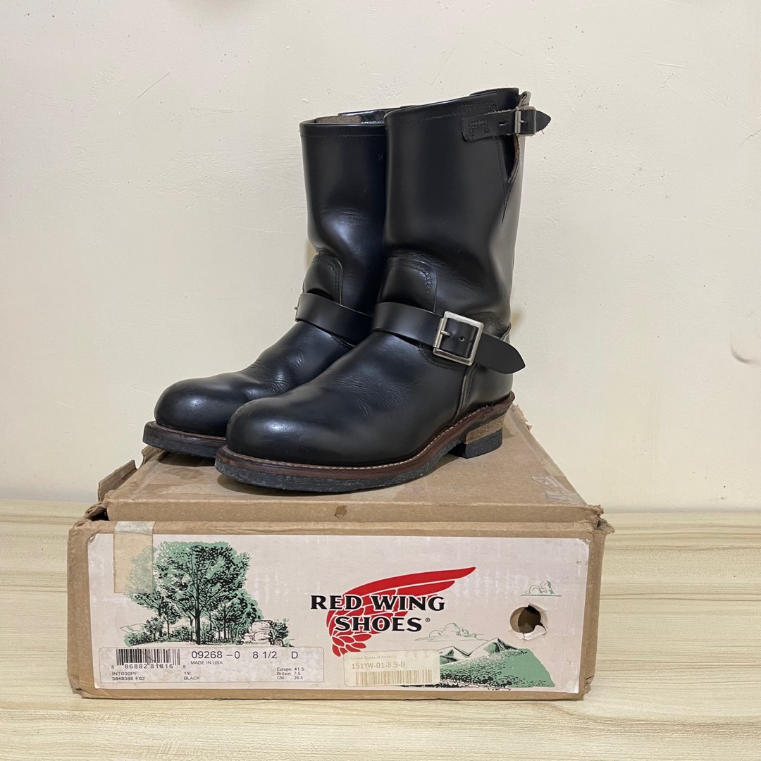 Red Wing 9268 Klondike or Teacore Leather Engineer Boots, Men's Fashion ...