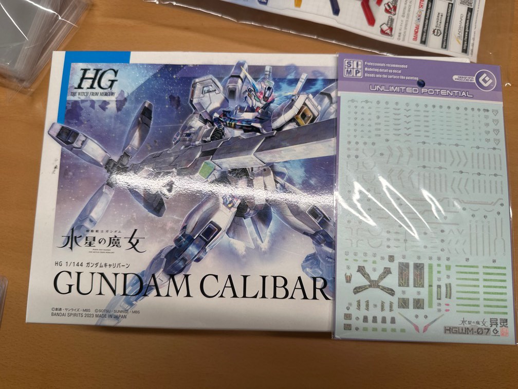 RG Gundam Calibarn FOC 3rd party water decal, Hobbies & Toys, Toys ...