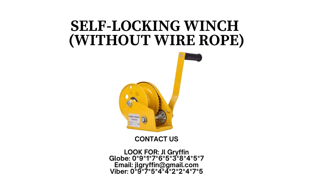 Self-locking Winch (without wire rope), Commercial & Industrial ...