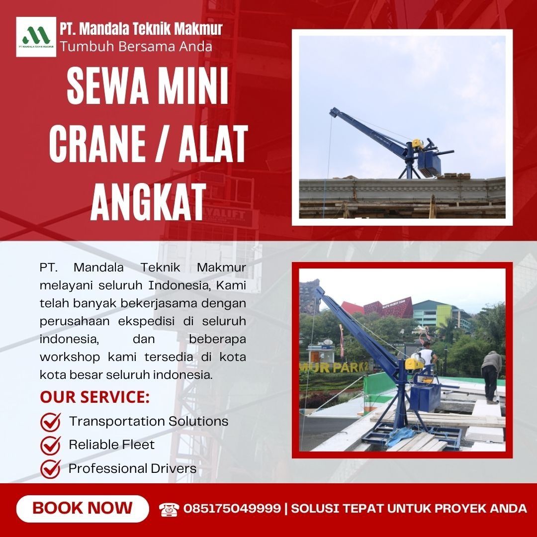Sewa Mini Crane untuk Pekerjaan Konstruksi yang Lebih Cepat Agam Sumatera Barat | 085175049999 ...